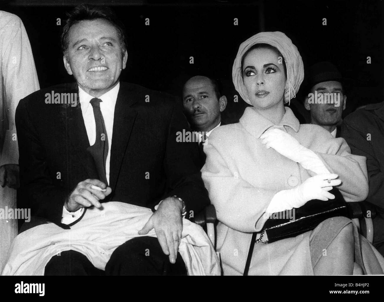 Elizabeth Taylor and Richard Burton at the Cooper Clay fight at Wembley ...