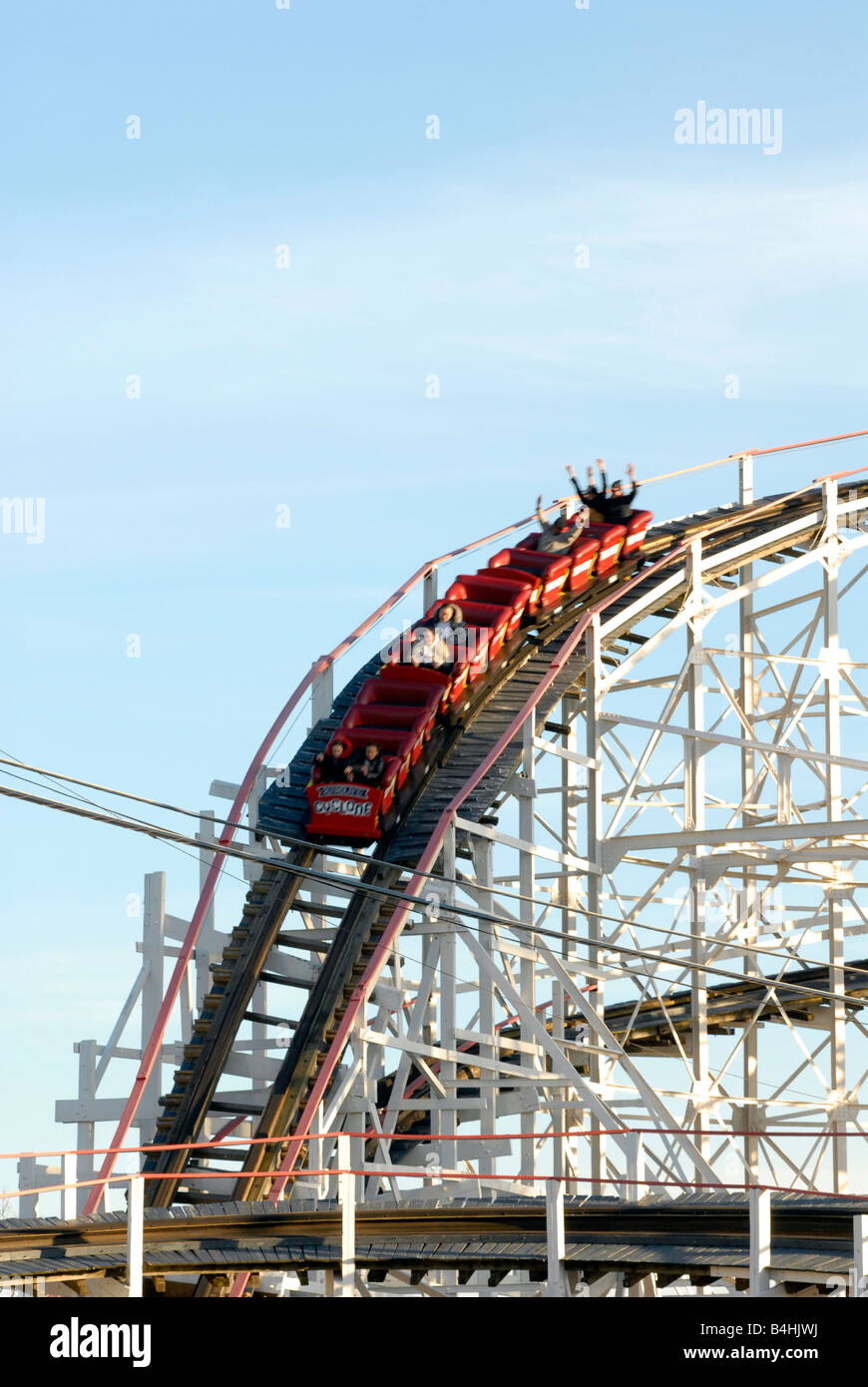 Cyclone Astroland ride rollercoaster Brooklyn Coney Island New York ...