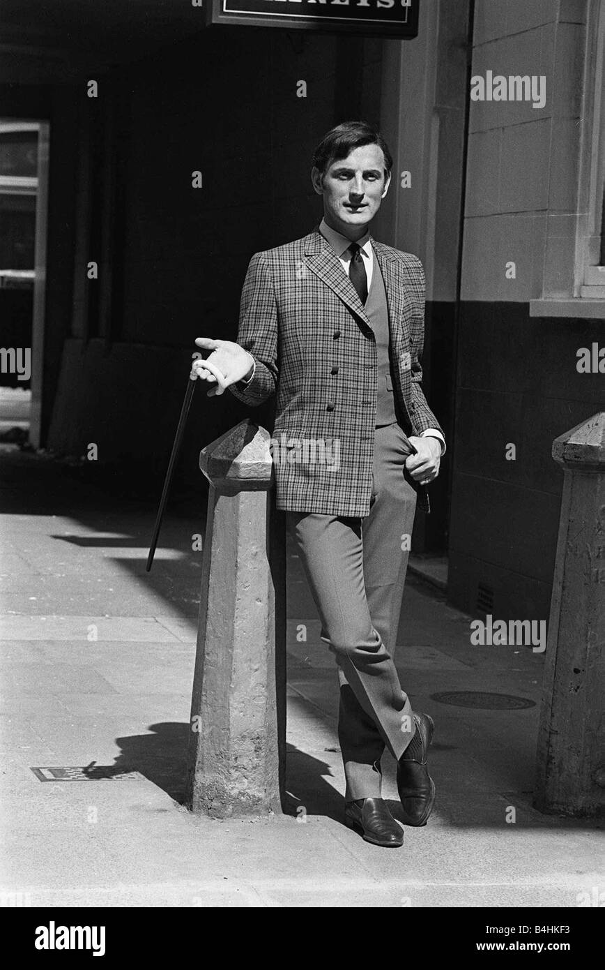 Actor Gerald Harper who stars in the television programme Adam Adamant ...