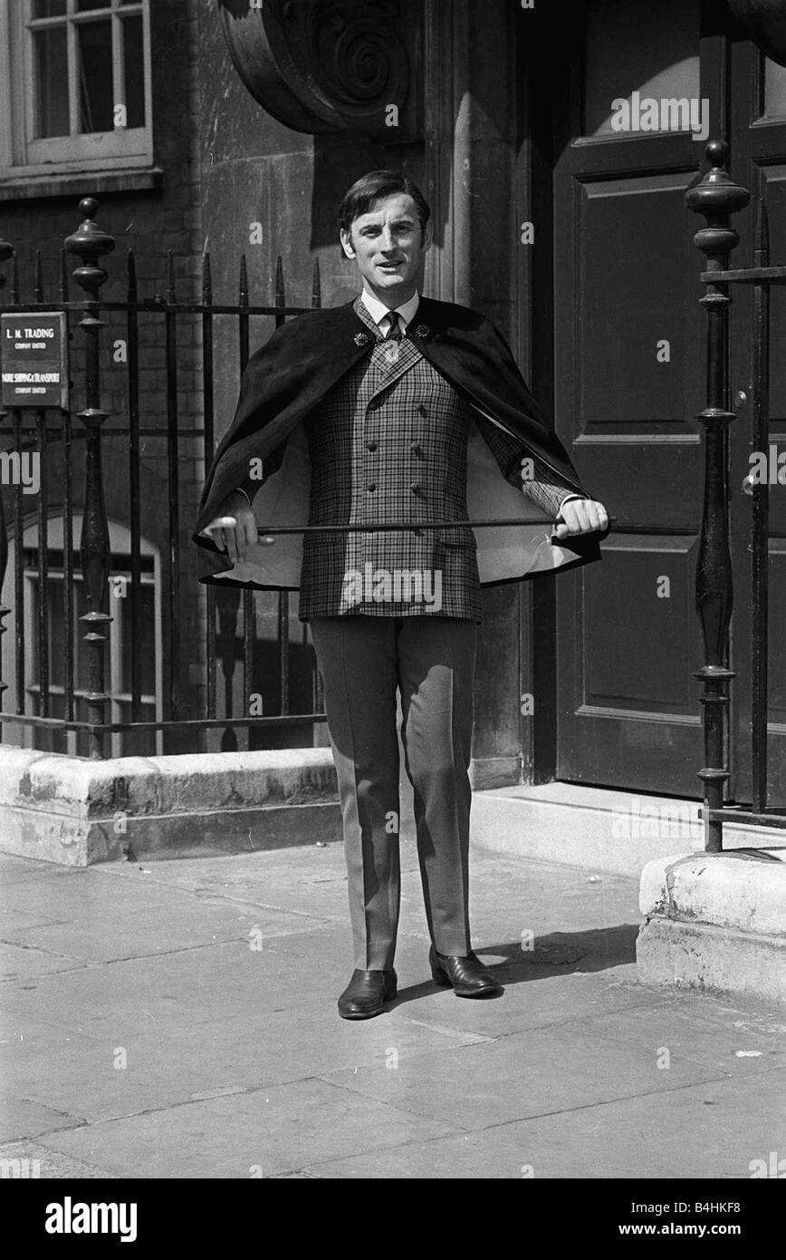 Actor Gerald Harper who stars in the television programme Adam Adamant ...