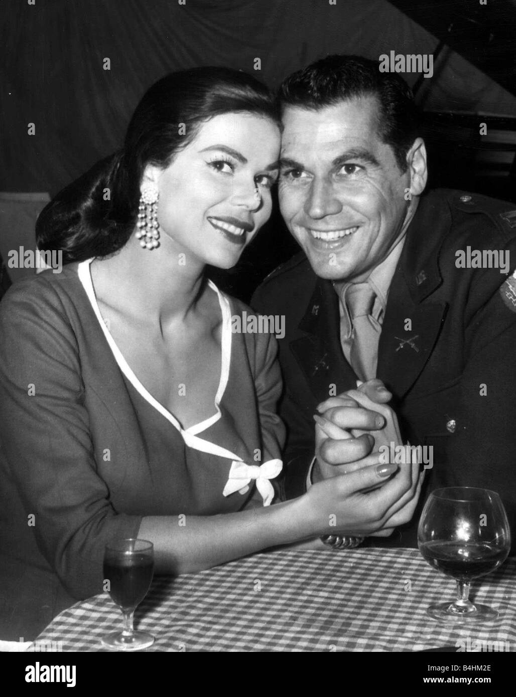 Actress Laya Riki Actress with Ron Randall July 1957 Stock Photo - Alamy