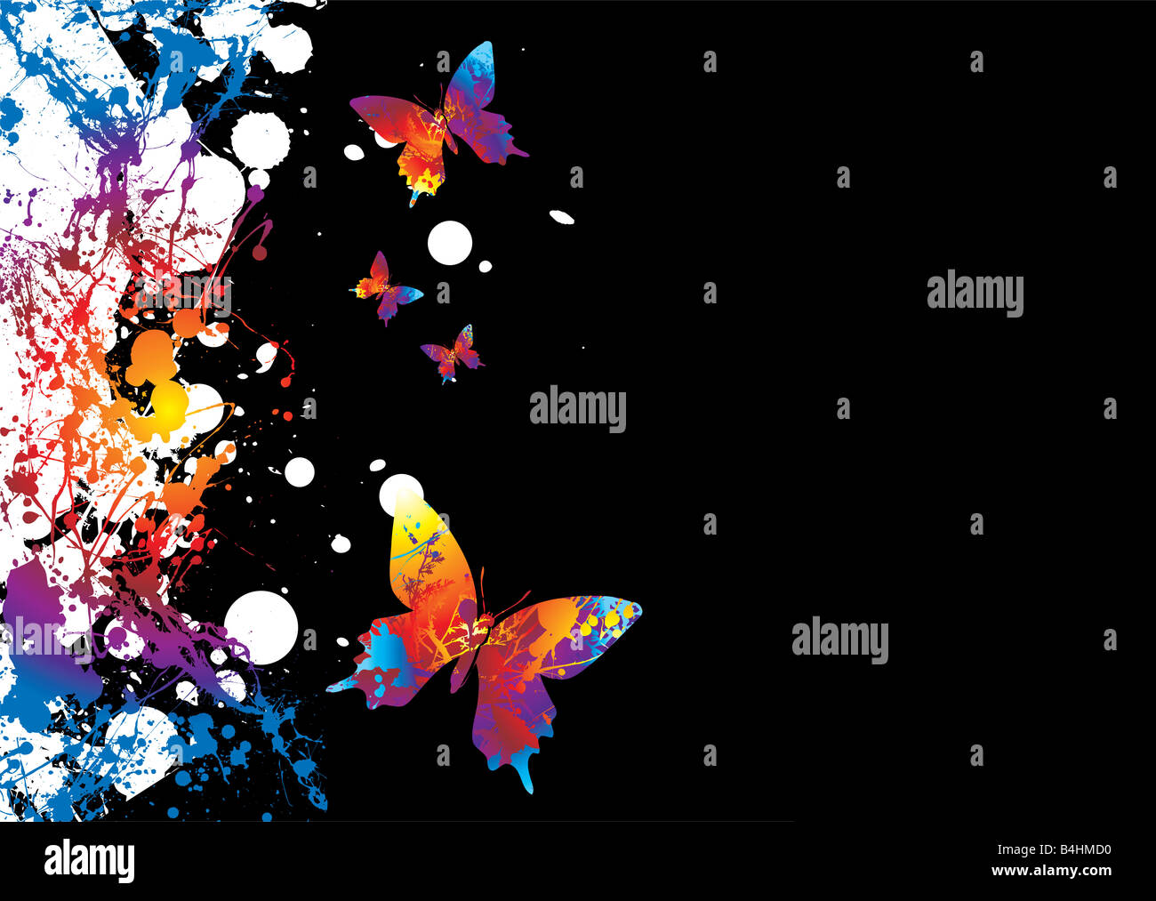 background with a difference in bright colours and copyspace Stock ...