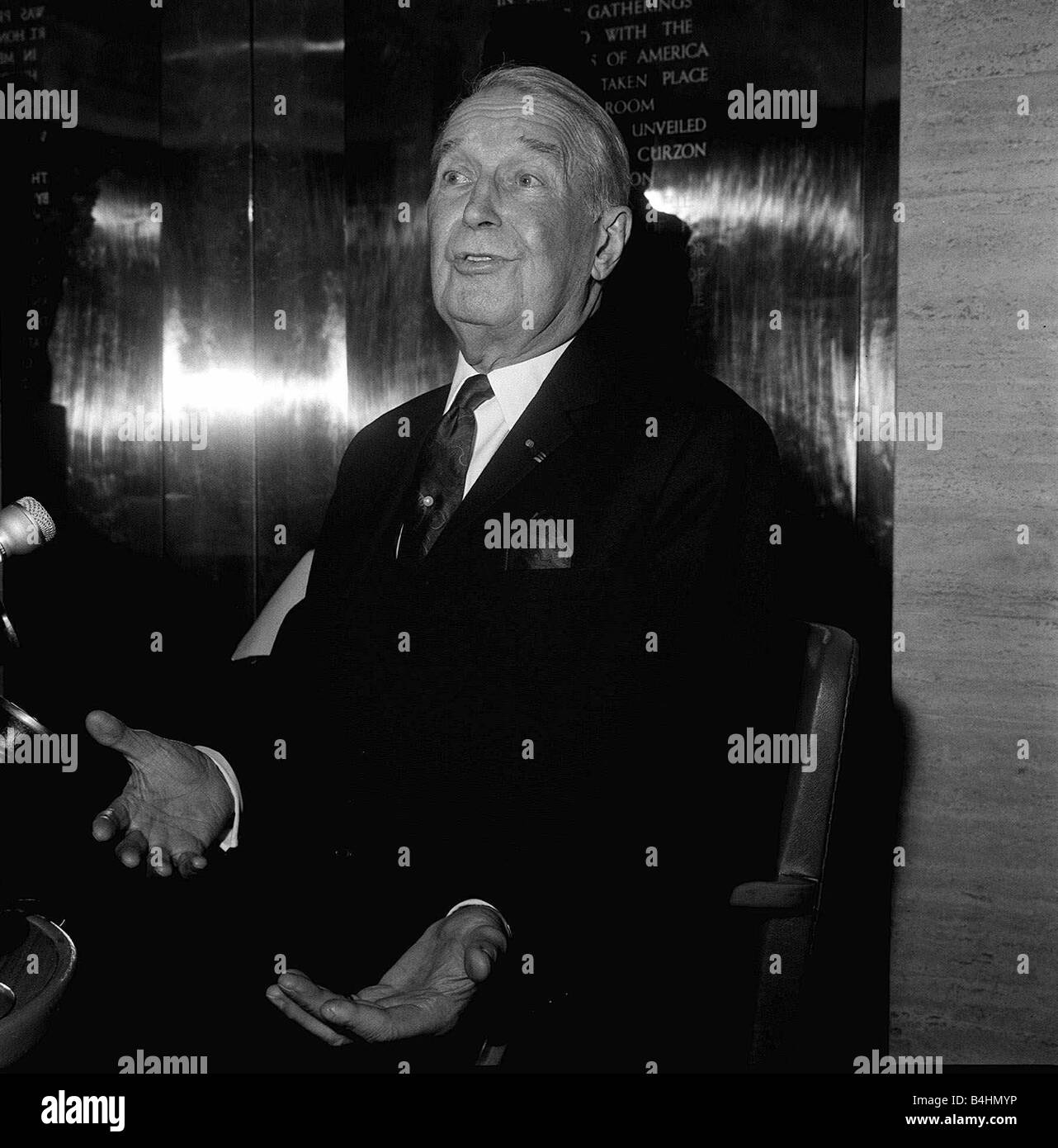 Maurice Chevalier Actor Feb 1968 at a Press Conference at the Lincoln ...