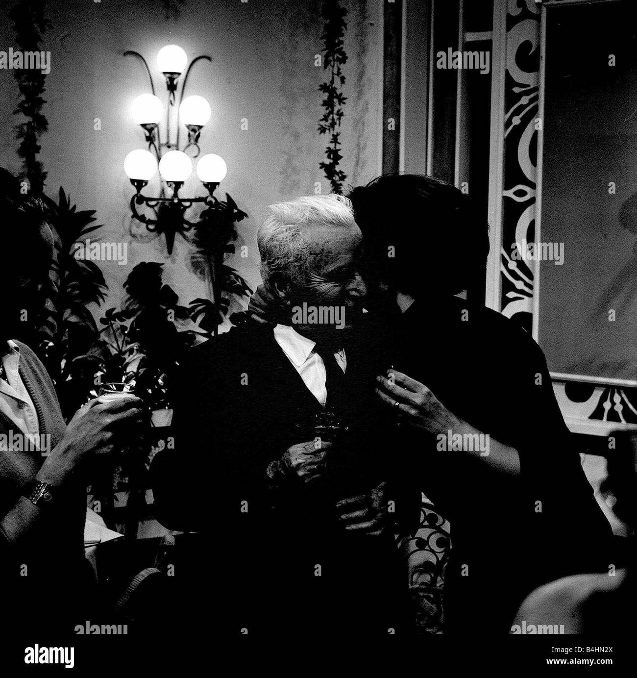 Charlie Chaplin Silent Comedy Actor April 1966 celebrates his 77th ...