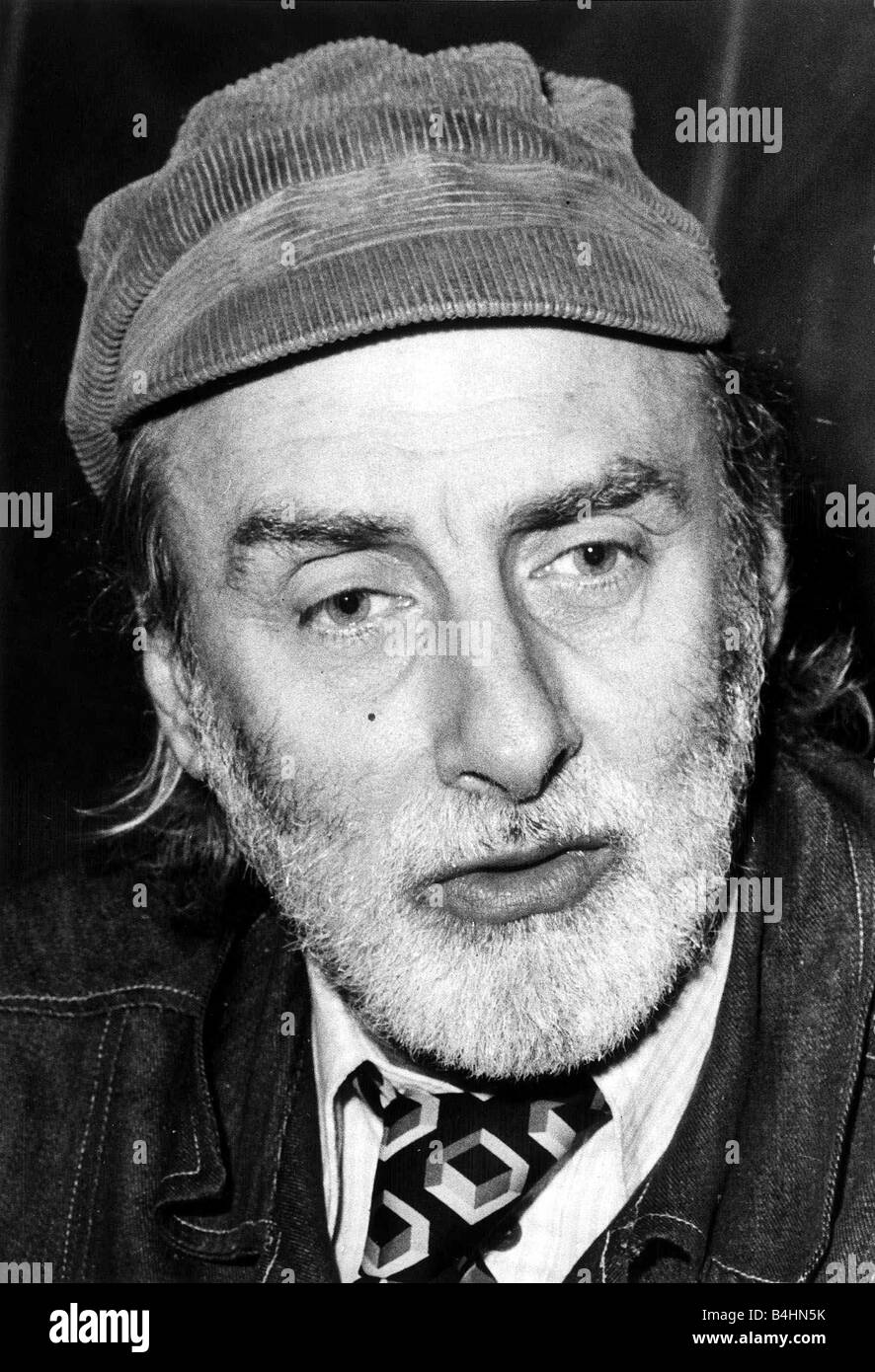 Spike Milligan Actor Comedian December 1974 Stock Photo - Alamy