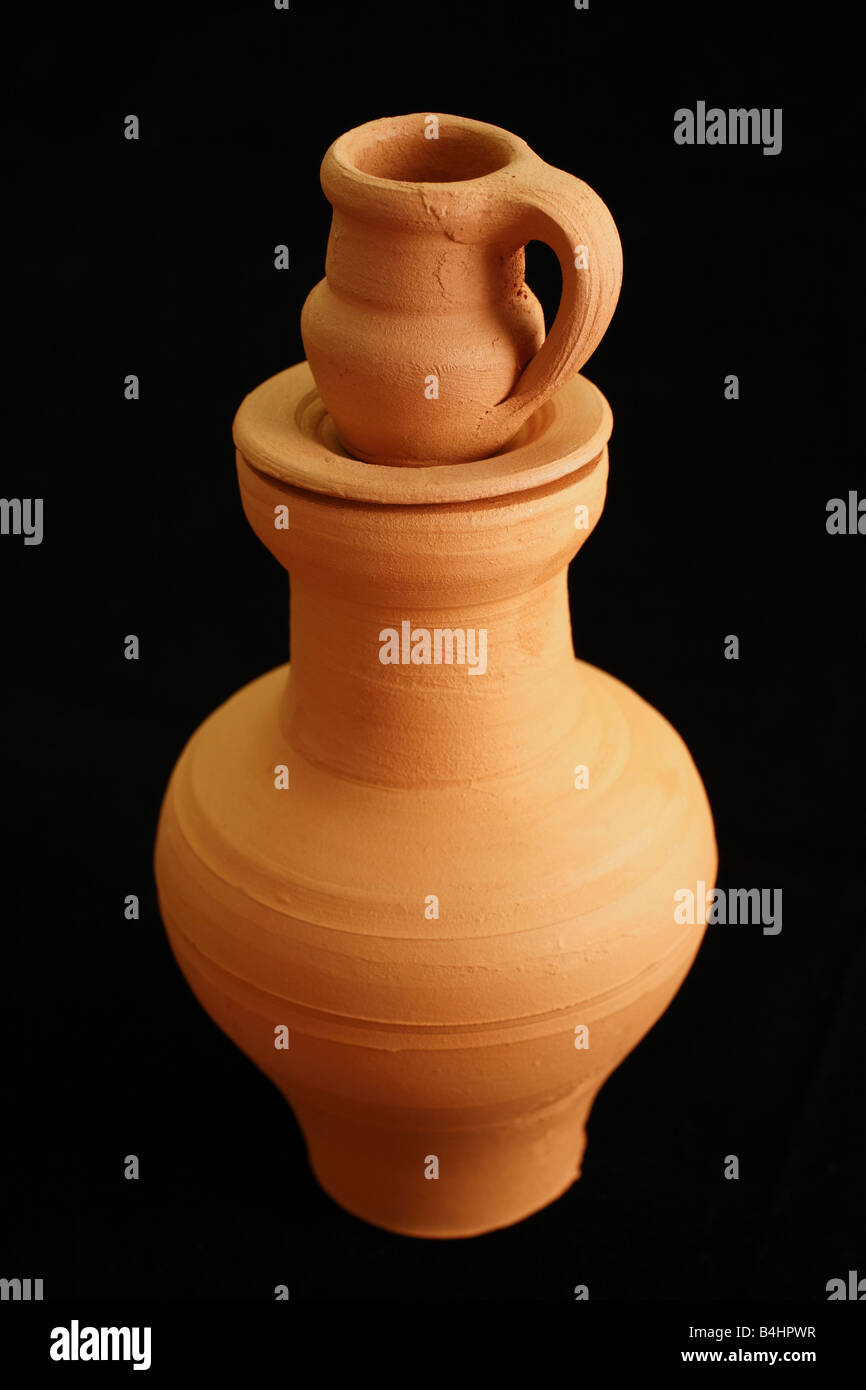 Studio shot of small pottery items. Azores islands handicraft Stock ...