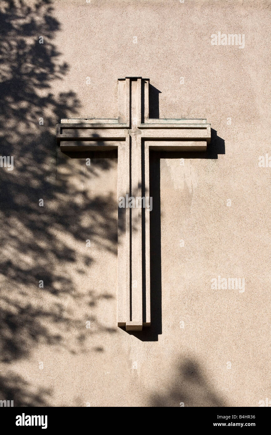 cross on wall Stock Photo - Alamy