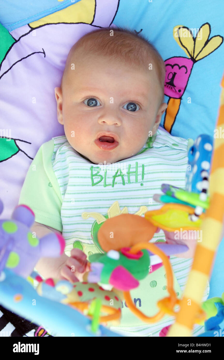 Baby with big blue eyes Stock Photo - Alamy