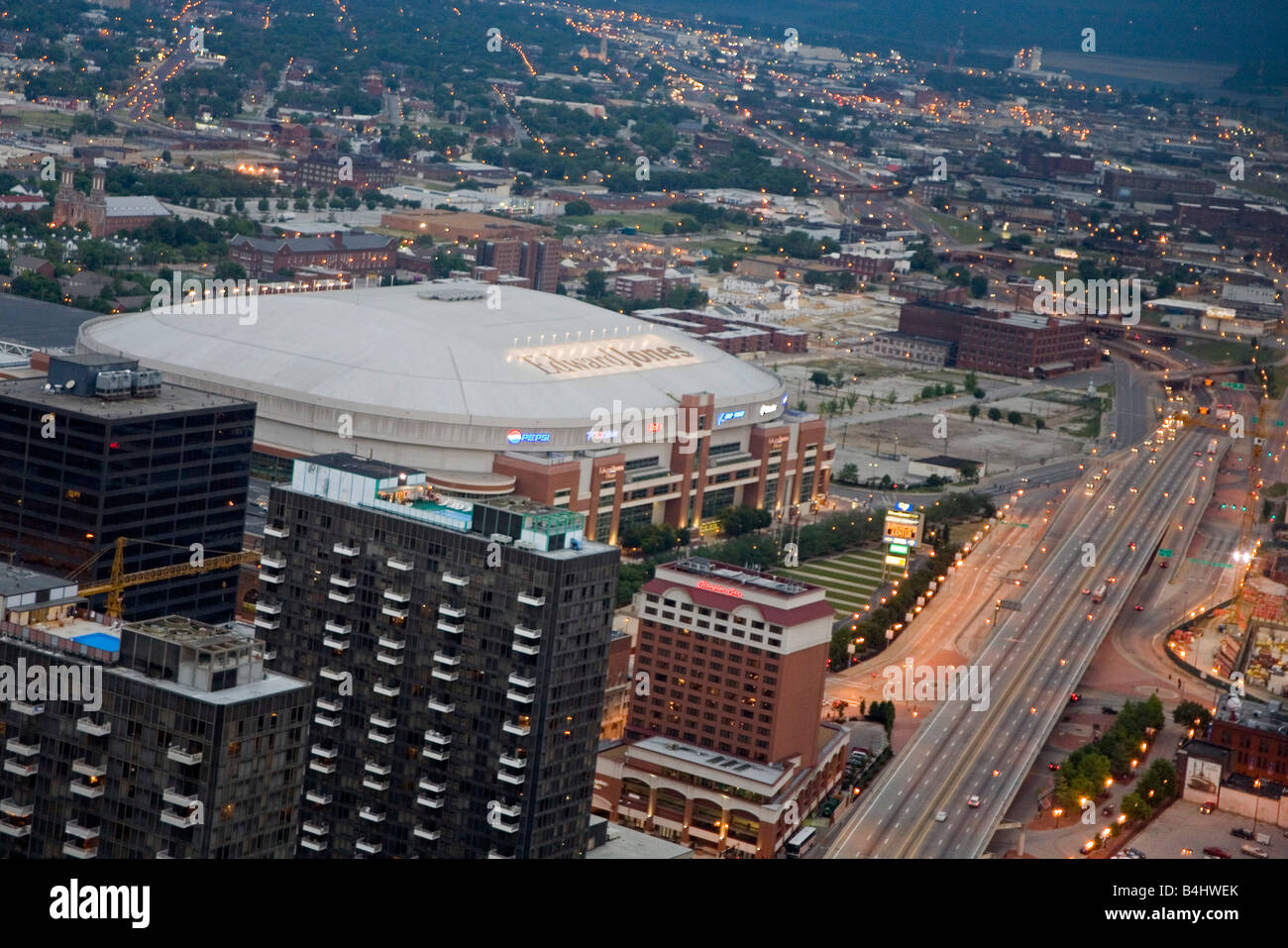 View from Top of Gateway Arch Stock Photo - Alamy
