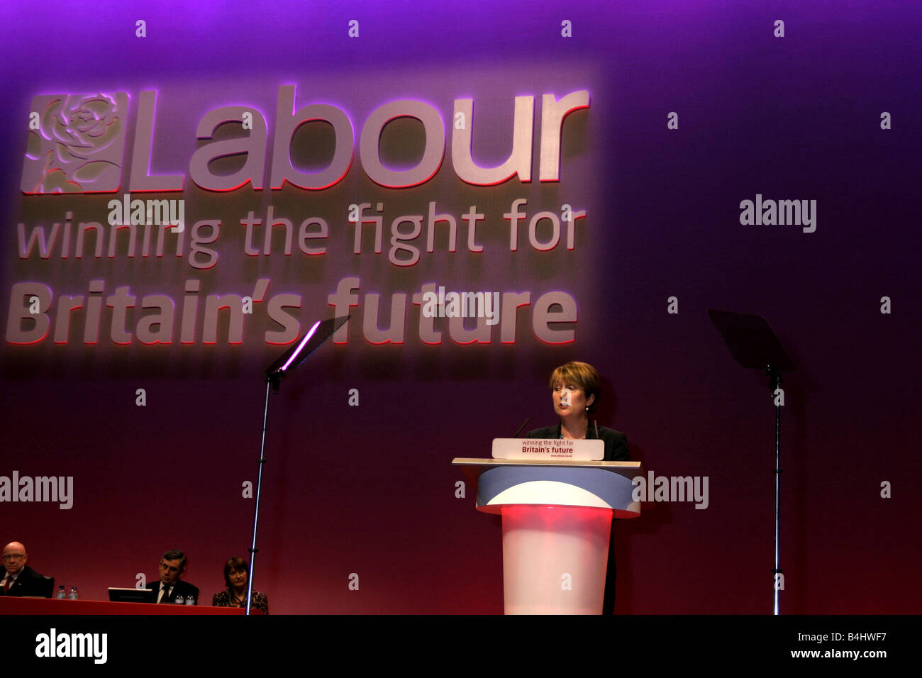 jacqui smith mp home secretary labour conference 08 Stock Photo - Alamy