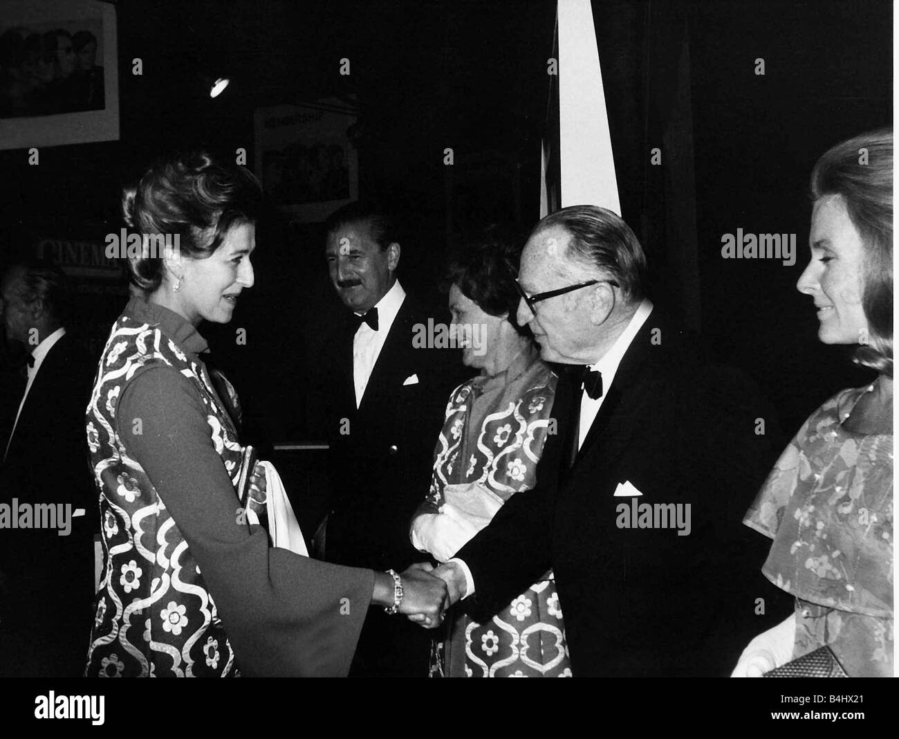 Harold Lloyd actor silent movies 1970 shakes hands with Princess ...