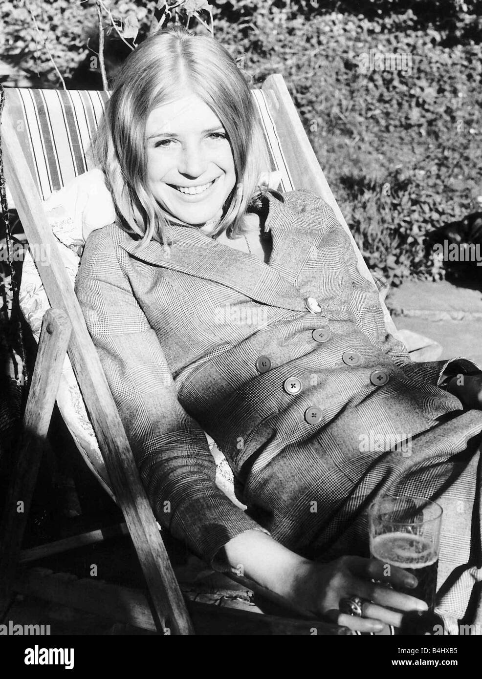 Marianne Faithfull pop singer actress 1970 Stock Photo - Alamy