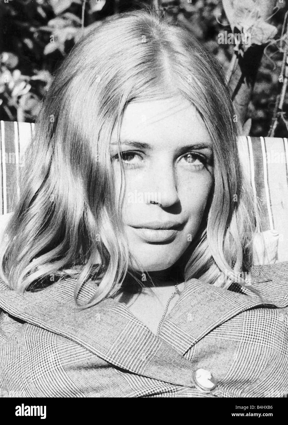 Marianne Faithfull pop singer actress 1970 Stock Photo - Alamy