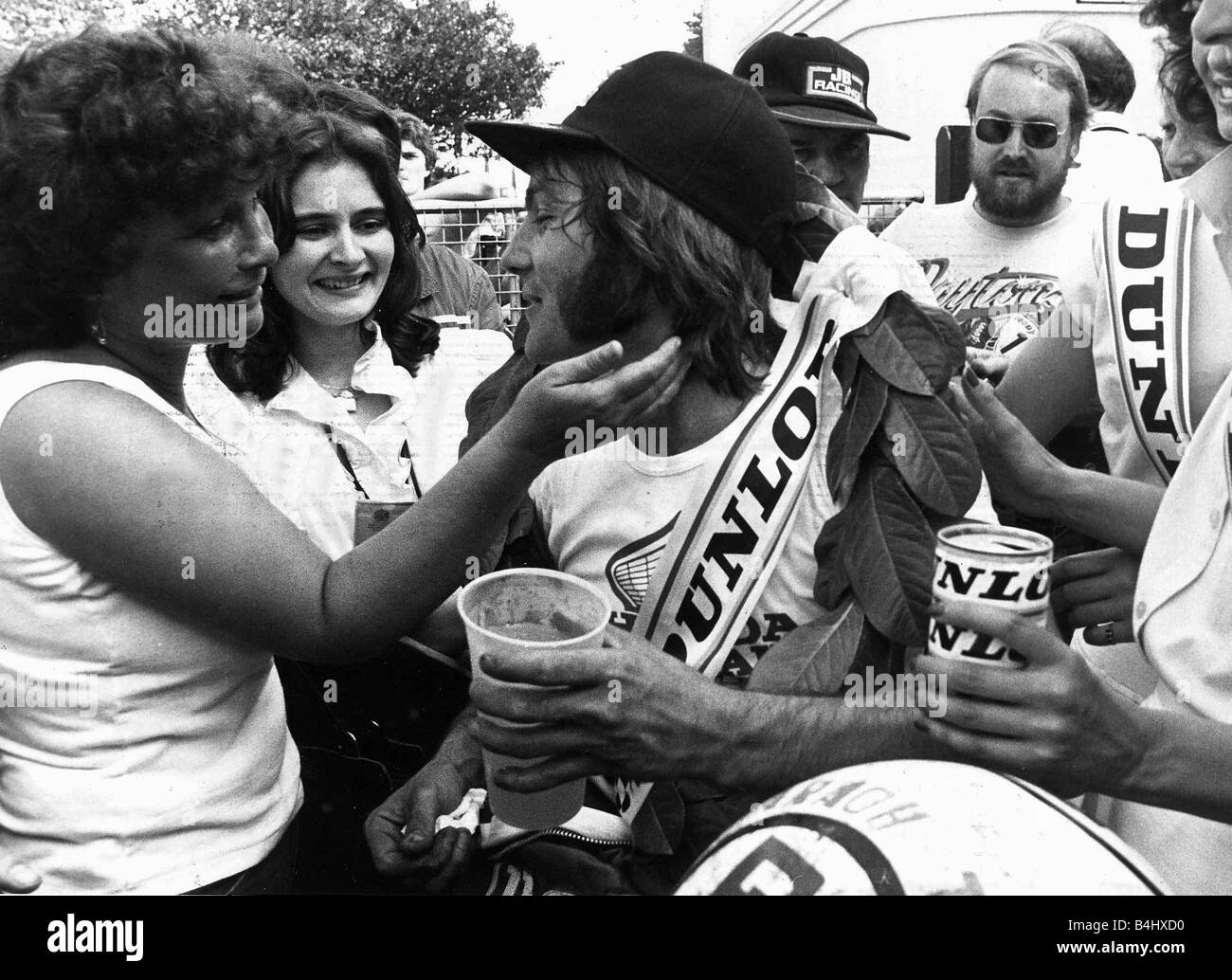 Ron Haslam wins his first IOM TT on a Honda in 1982 Stock Photo - Alamy