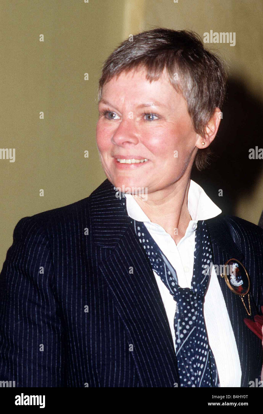 Dame Judi Dench Actress December 1983 Dbase MSI Stock Photo - Alamy