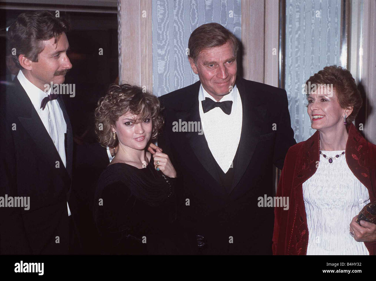Charlton Heston Actor with wife Lydia and son and daughter Fraser and ...