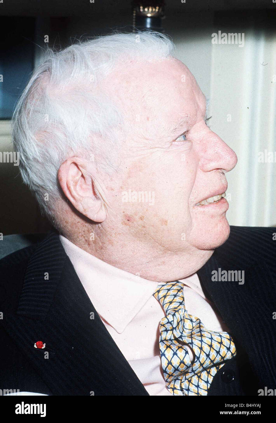 Charlie Chaplin actor comedian January 1972 Dbase MSI Stock Photo - Alamy
