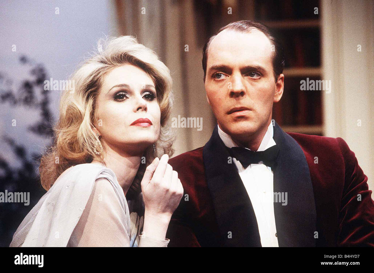 Joanna Lumley Actress and Simon Cadell Actor in a stage production of ...
