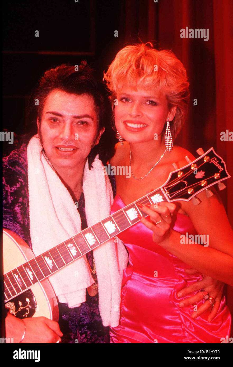 Martin Shaw with actress from the show Ziegield at the London Palladium ...
