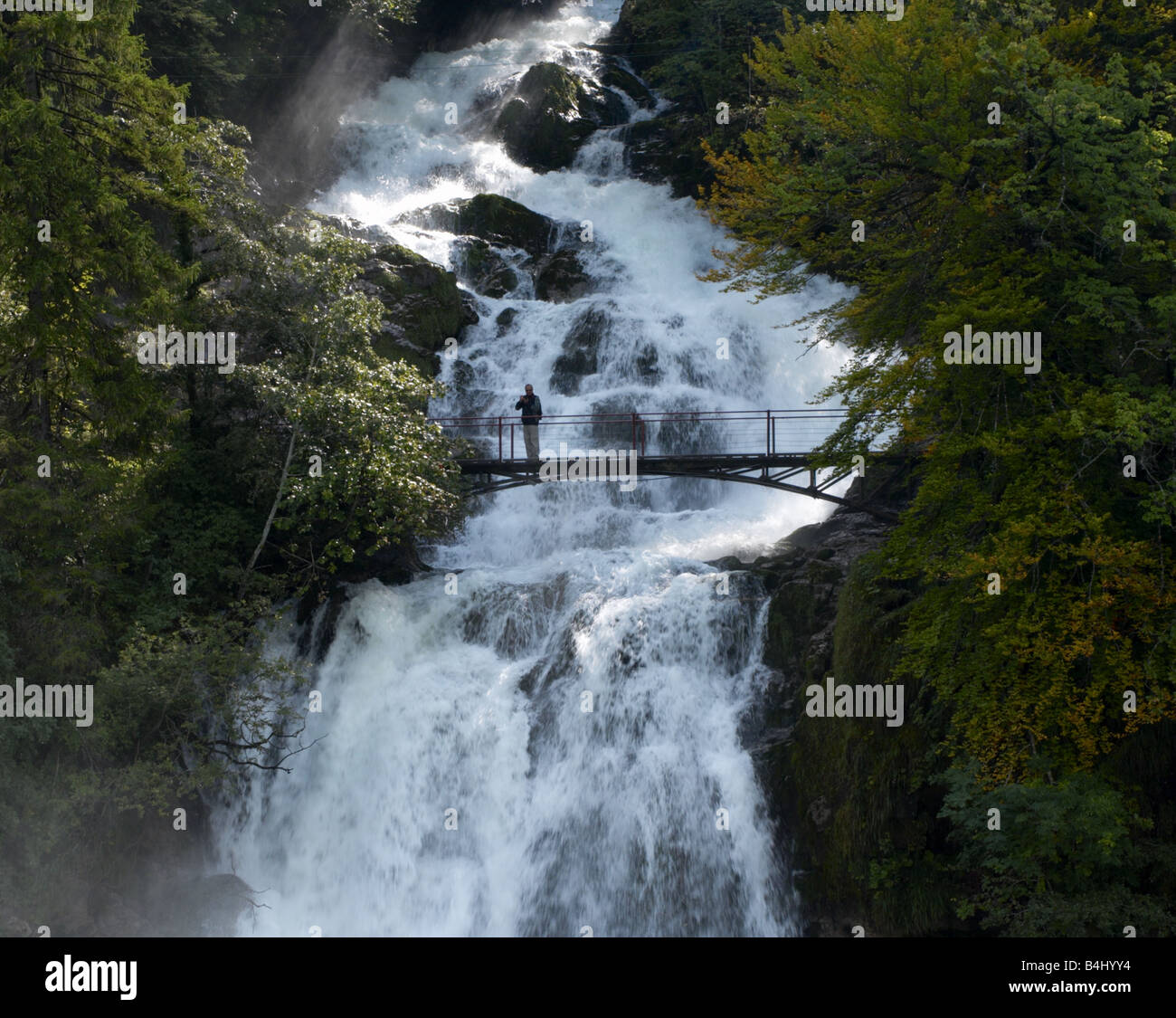 Giessbach Falls Bernese Oberland Switzerland Stock Photo - Alamy