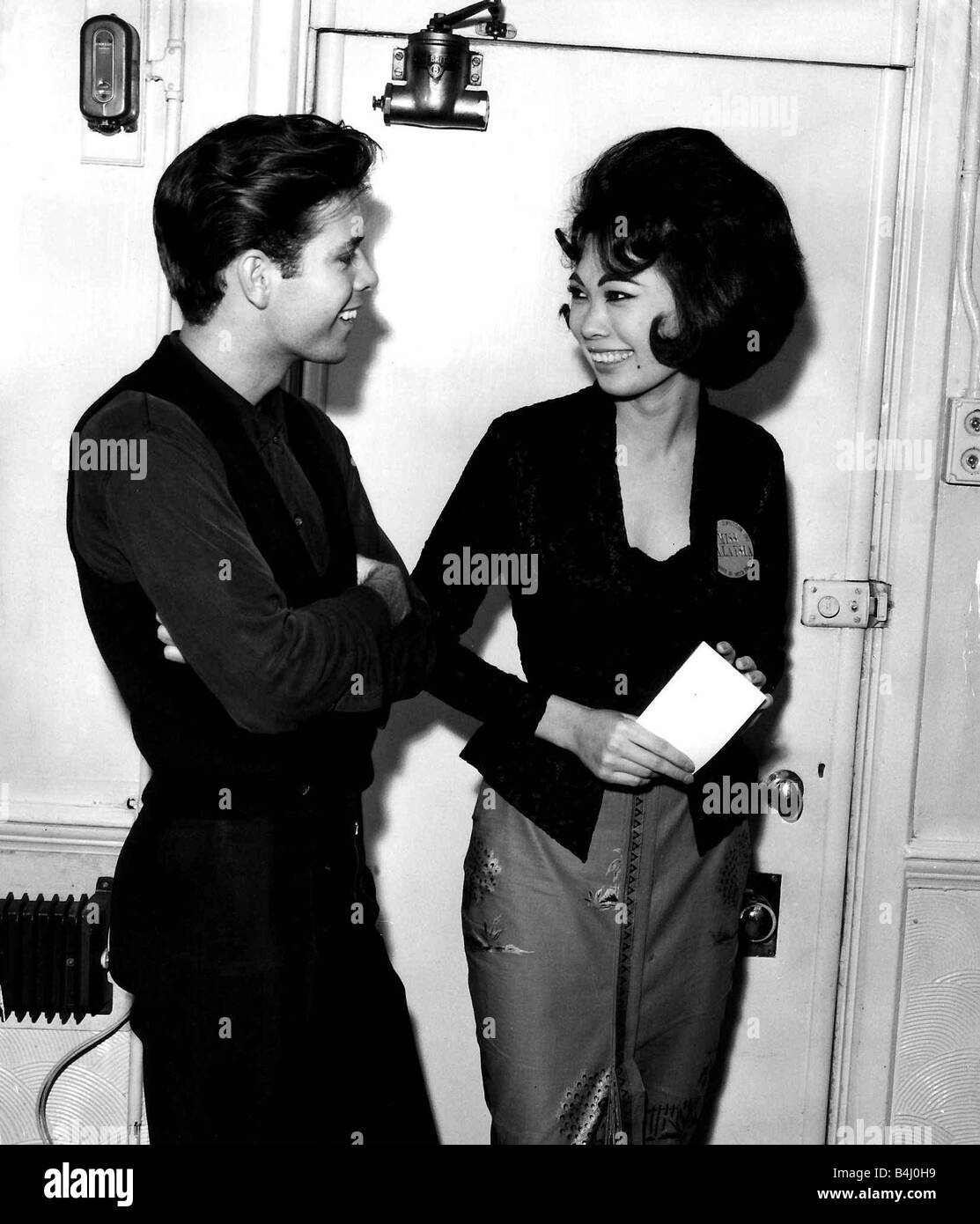 Cliff Richard Pop Singer Actor with Catherine Loh Stock Photo - Alamy