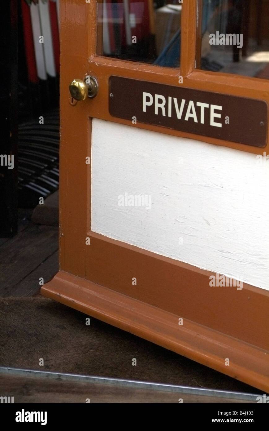 open door to railway signal box Weybourne station Norfolk UK Stock ...