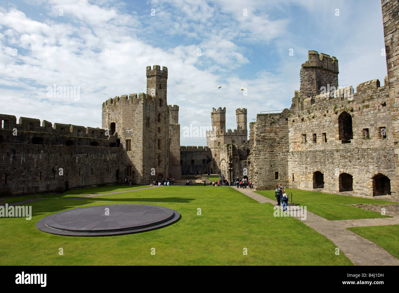 Caernarfon Castle in Gwynedd North West Wales Stock Photo - Alamy