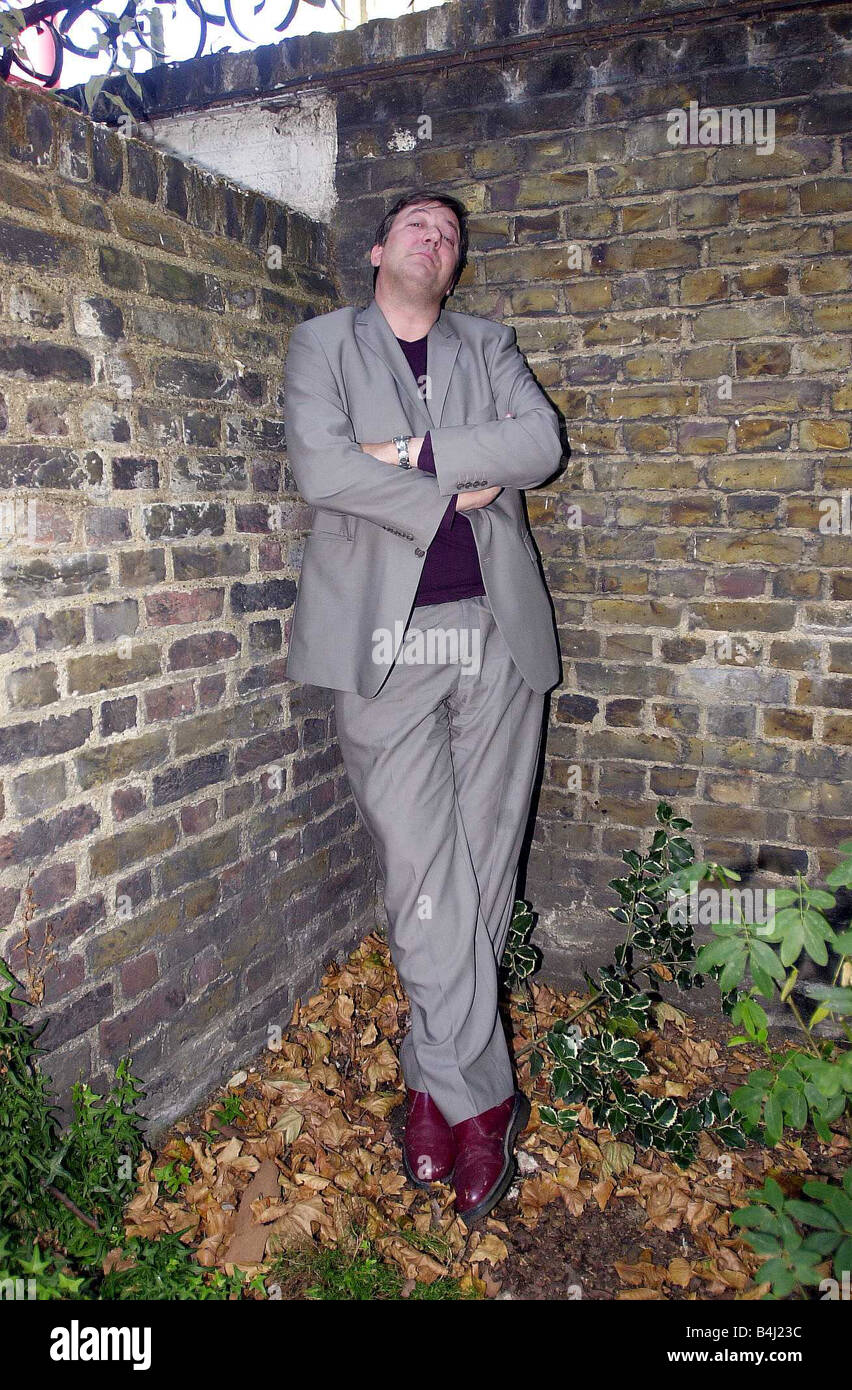 Stephen Fry Author Actor and Film Maker in London Promoting his debut ...
