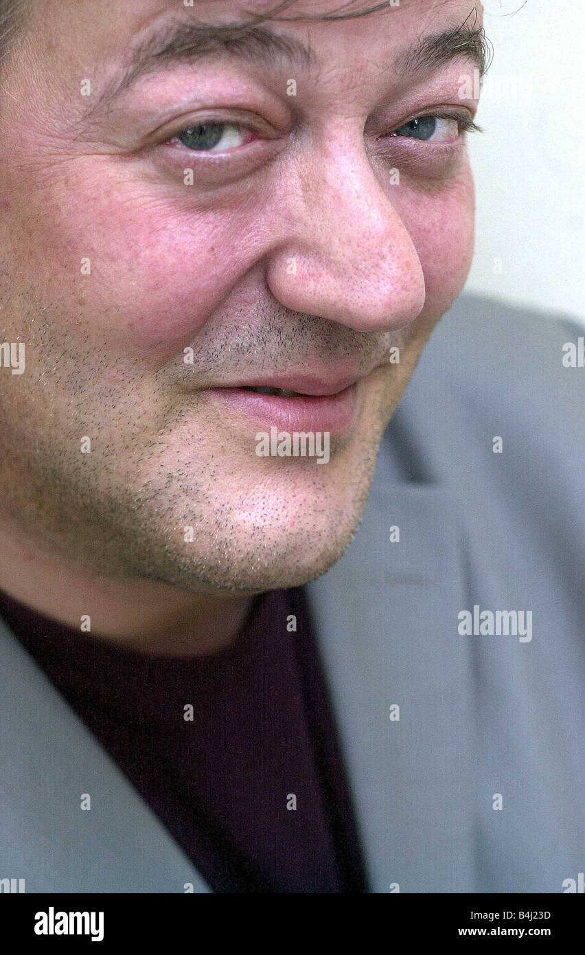 Stephen Fry Author Actor and Film Maker in London Promoting his debut ...
