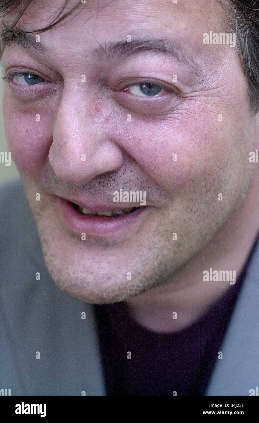 Stephen Fry Author Actor and Film Maker in London Promoting his debut ...