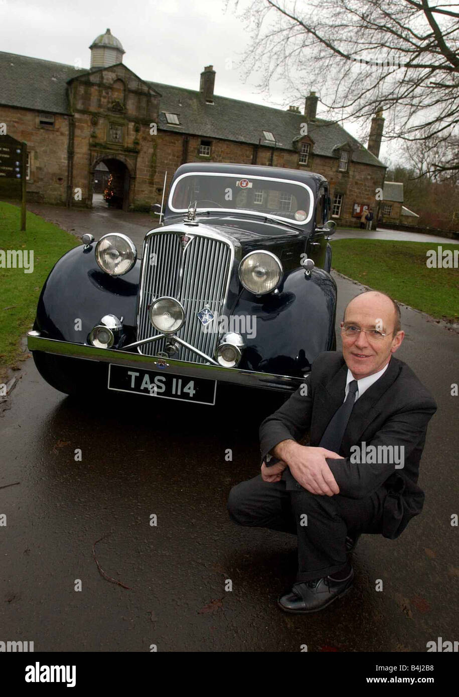 Daily Record Drive Back in Time Rover P2 Sportsman car JOHN TURNER WITH ...