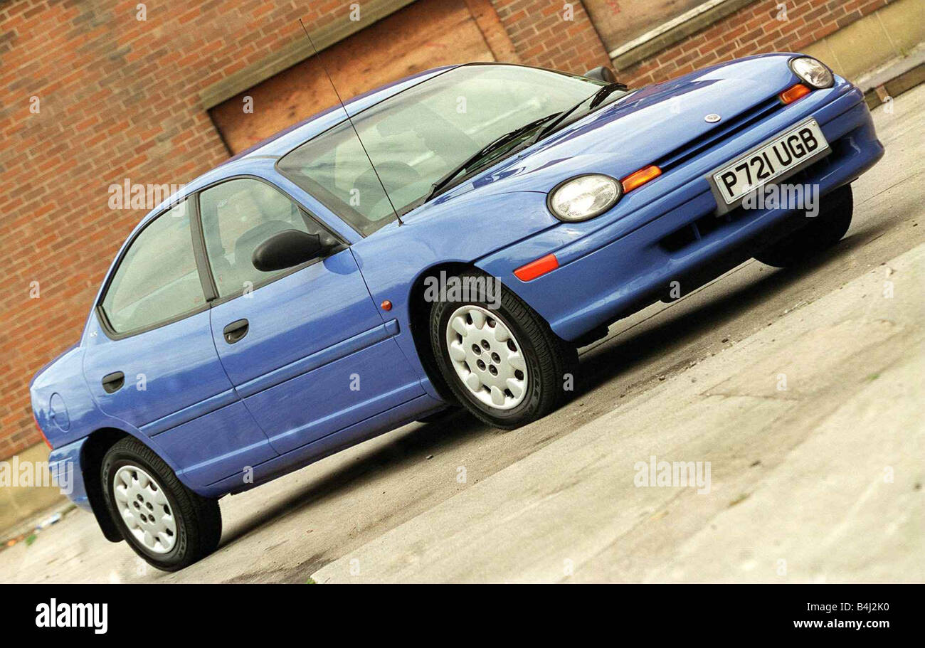Chrystler Neon car 1997 sky blue P721UGB Stock Photo - Alamy