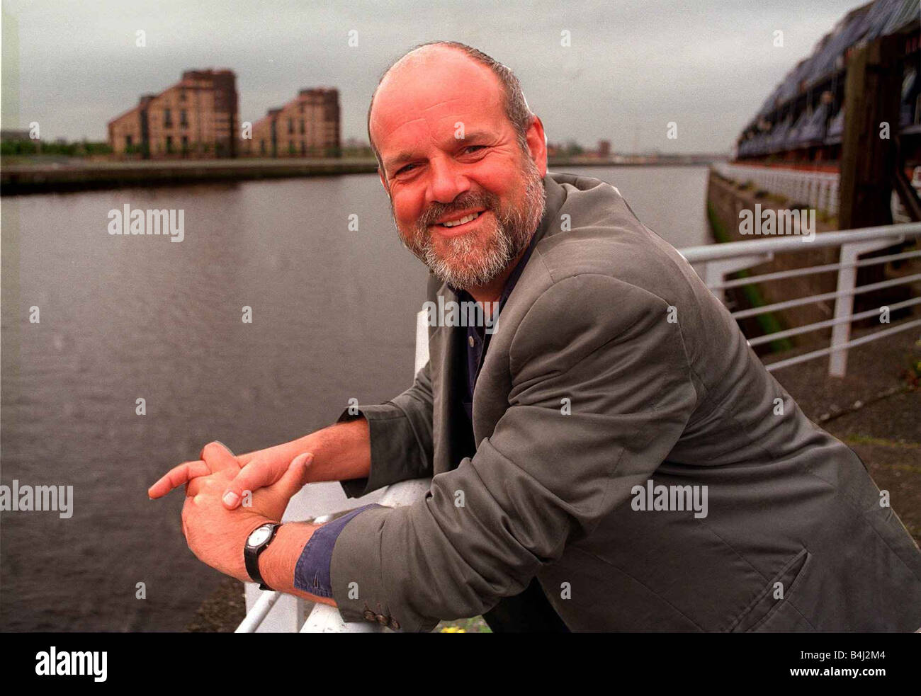 Actor Mike Hayward August 1997 former Take the High Road star standing ...