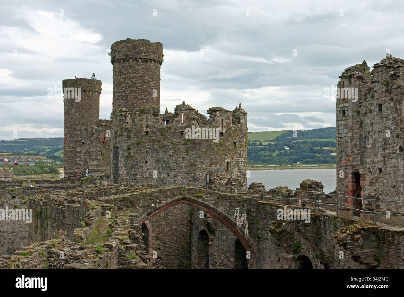 Conwy Castle in North Wales Stock Photo - Alamy