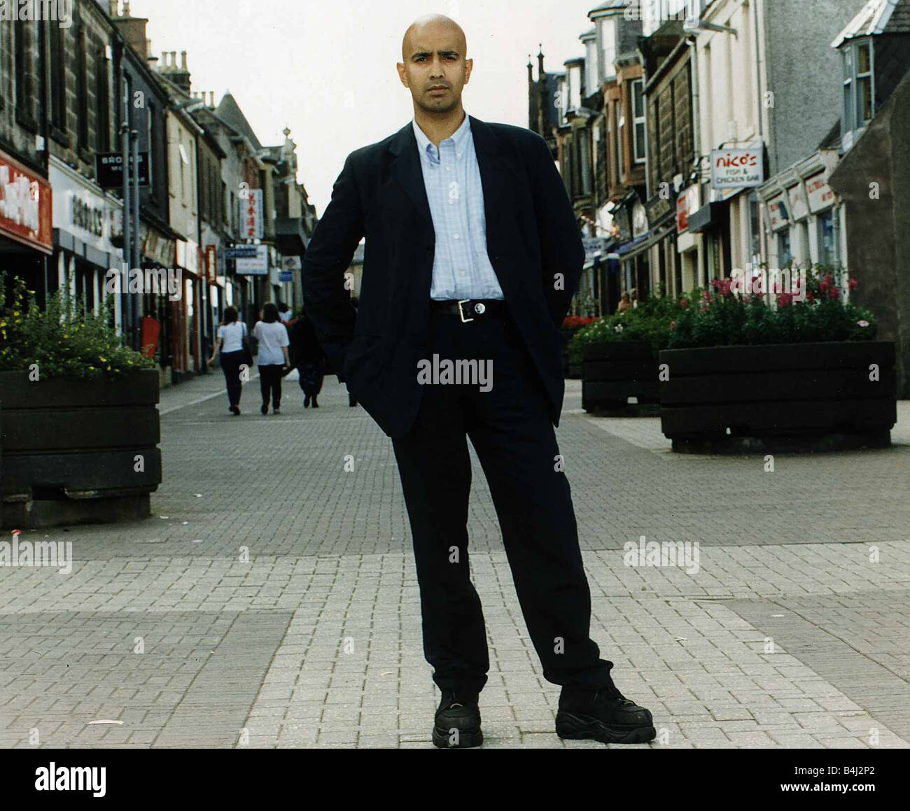 Shan Khan actor in Carluke 1997 Stock Photo - Alamy