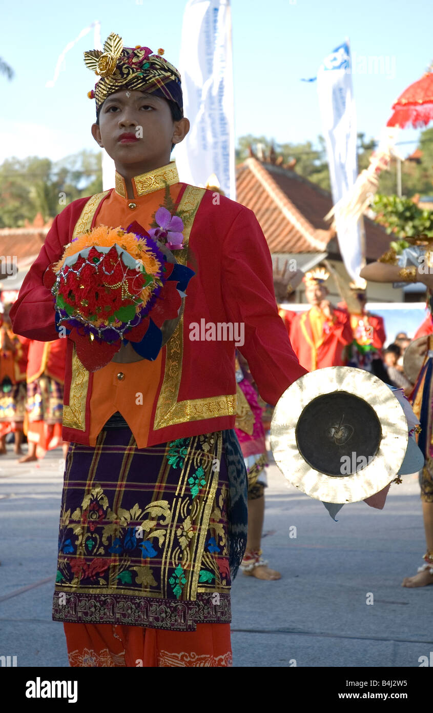 Boy with Traditional Cymbals Stock Photo - Alamy