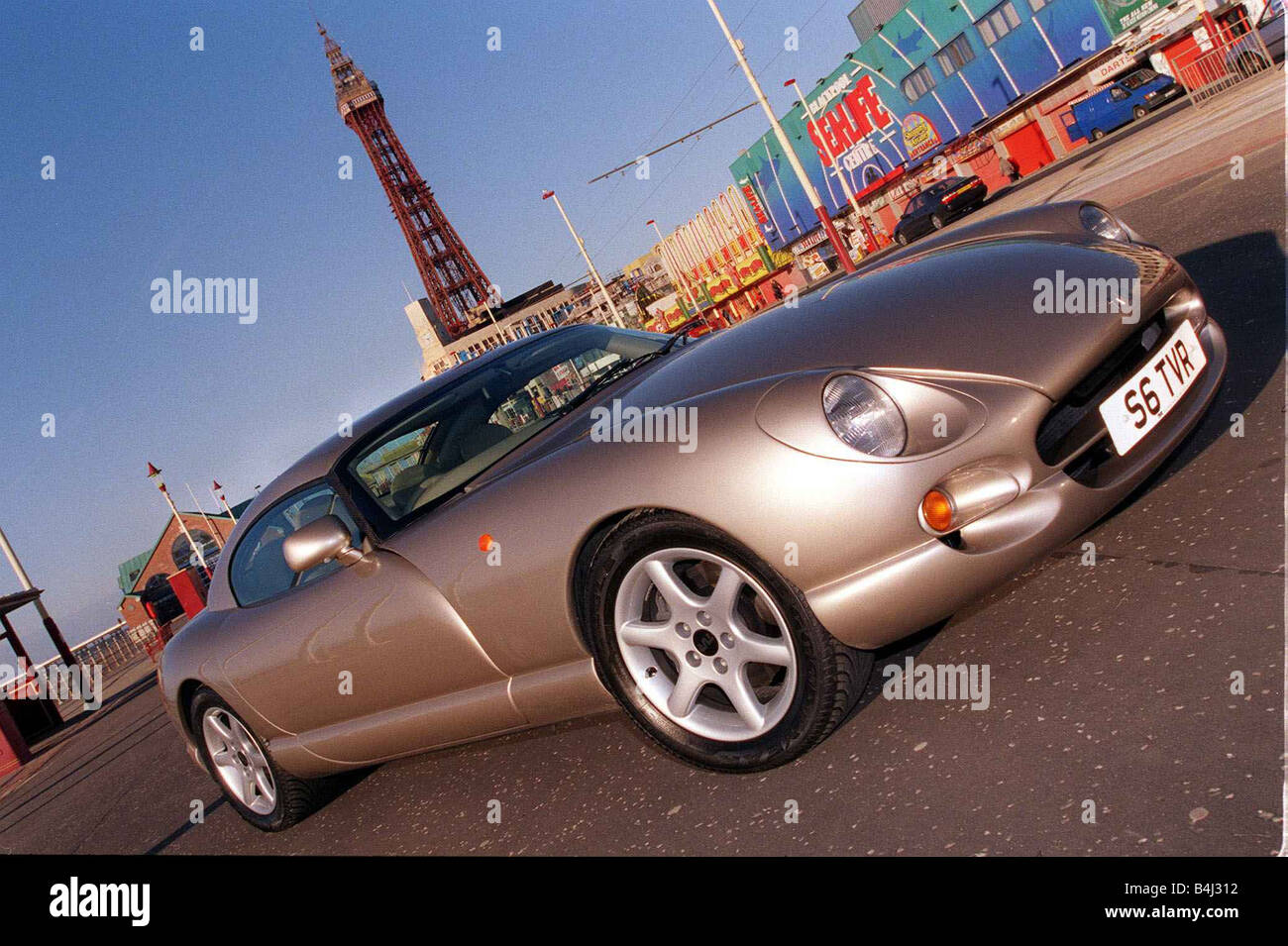 TVR car February 1999 Road Record TVR speed six in Blackpool Tower in ...