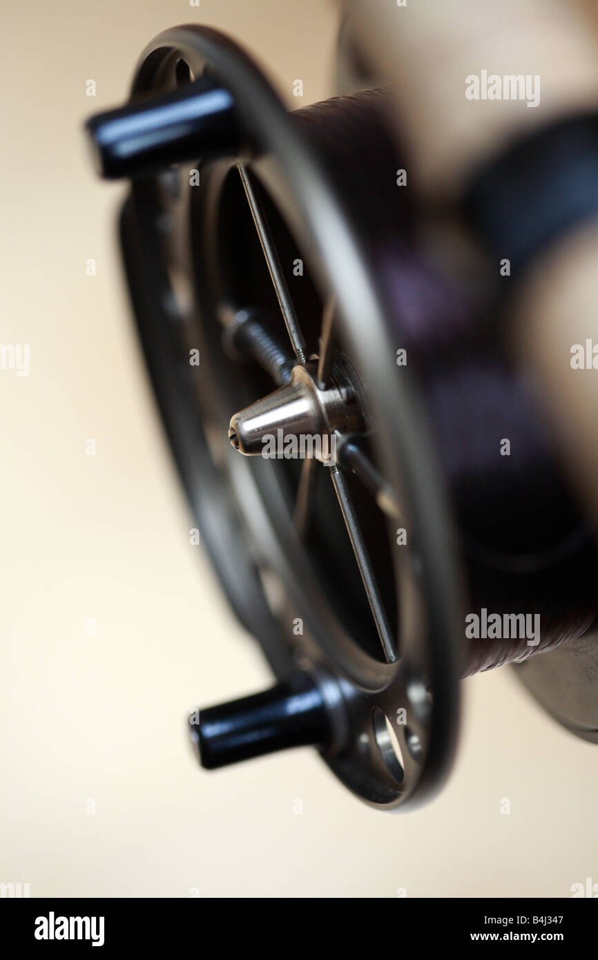 Centre Pin trotting reel Stock Photo - Alamy