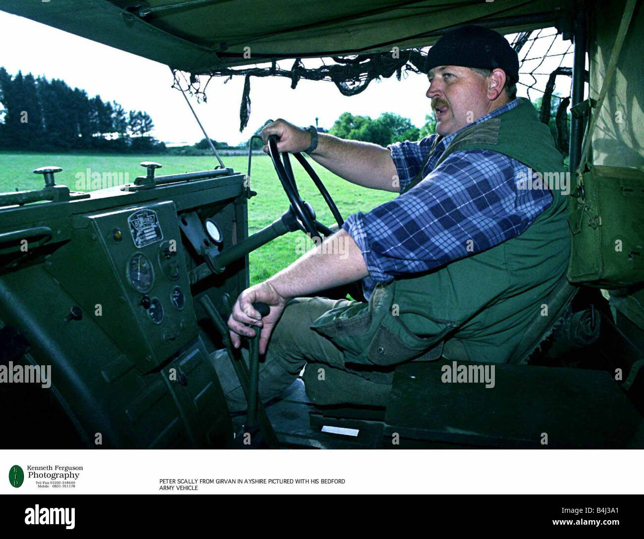Peter Scally August 1999 driving his Second World War Bedford 15cwt ...