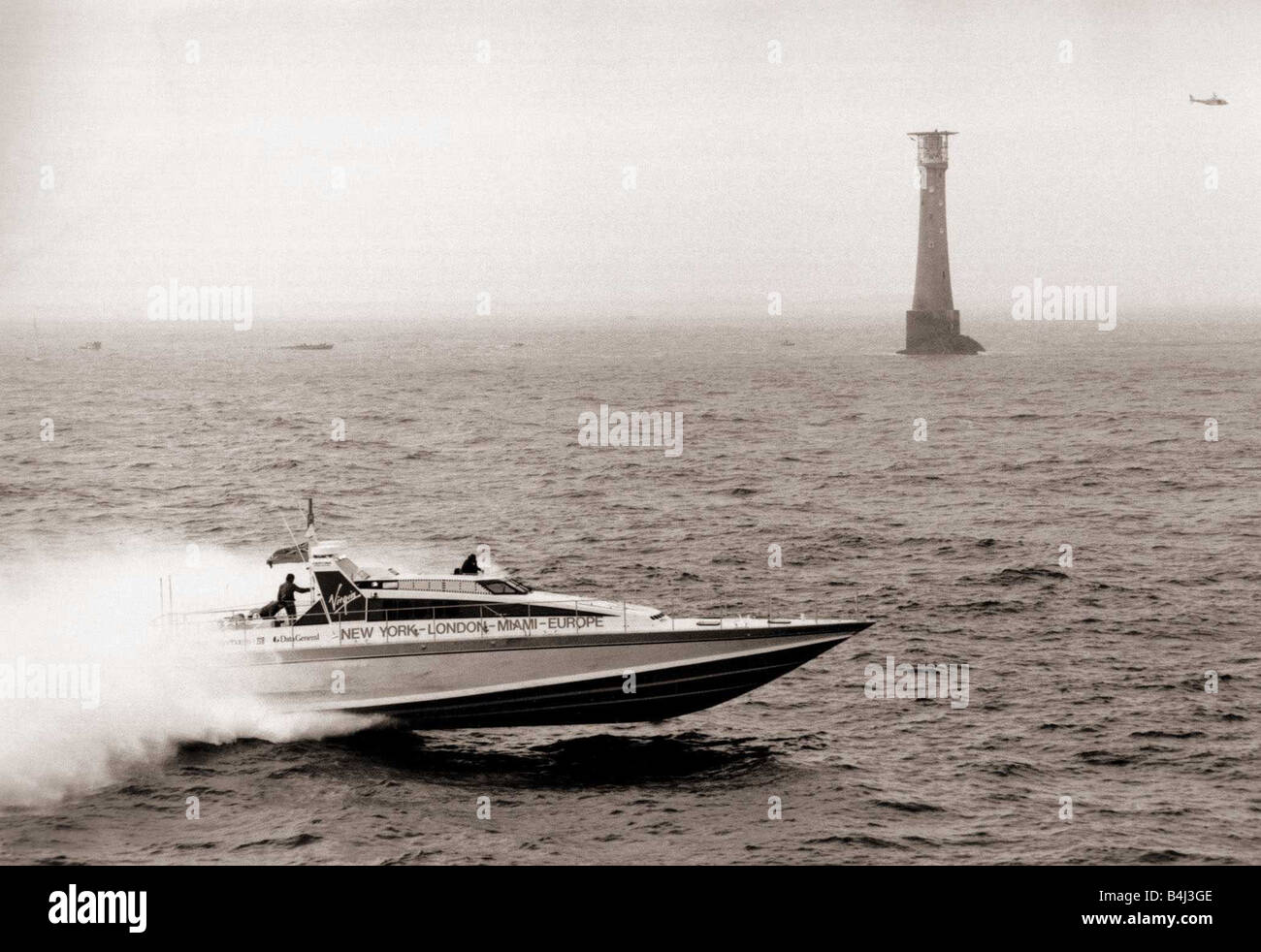Richard Branson June 1986 Richard s Powerboat Virgin Atlantic ...