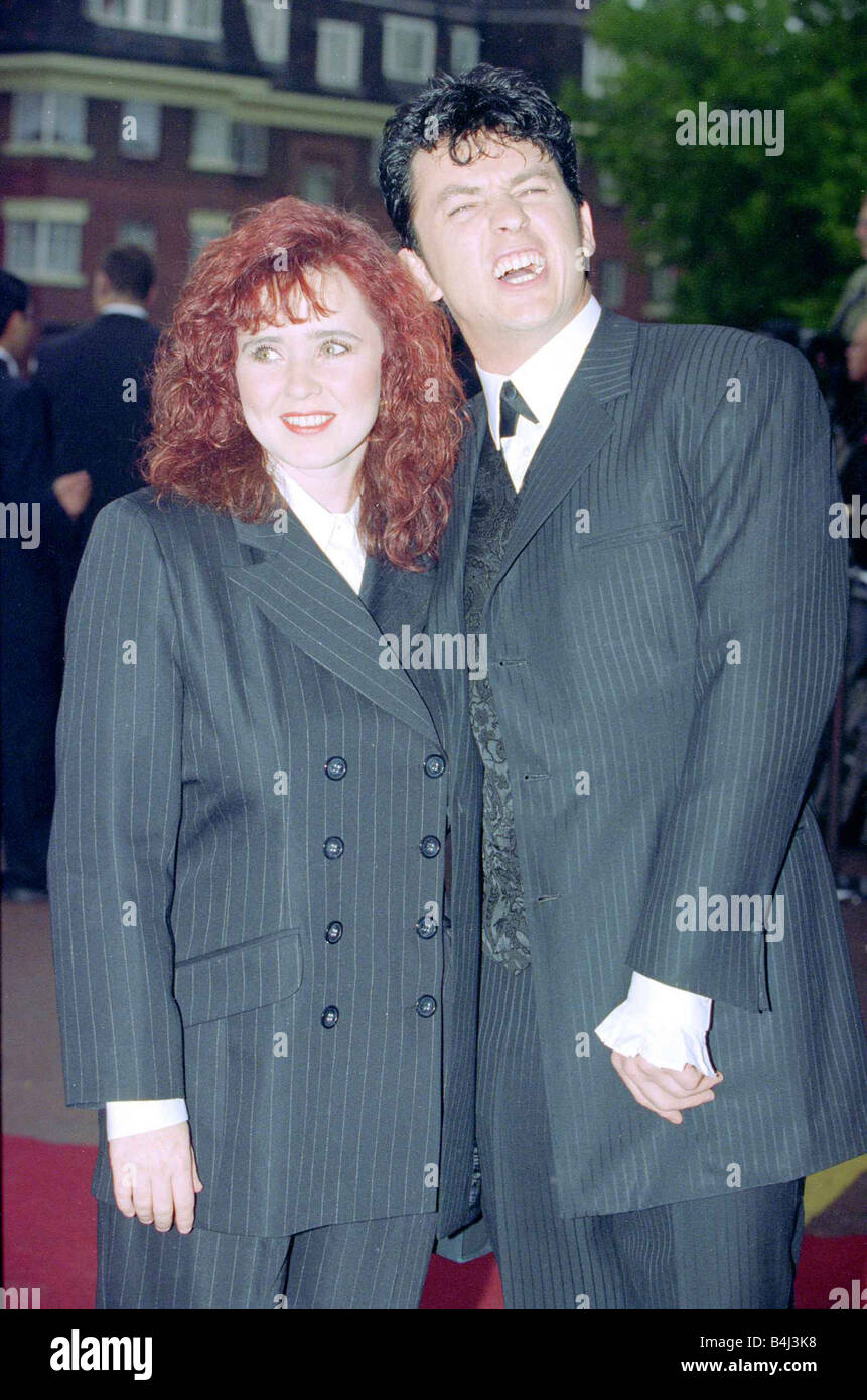 Shane Ritchie and wife Colleen at TV Awards August 1995 Stock Photo - Alamy