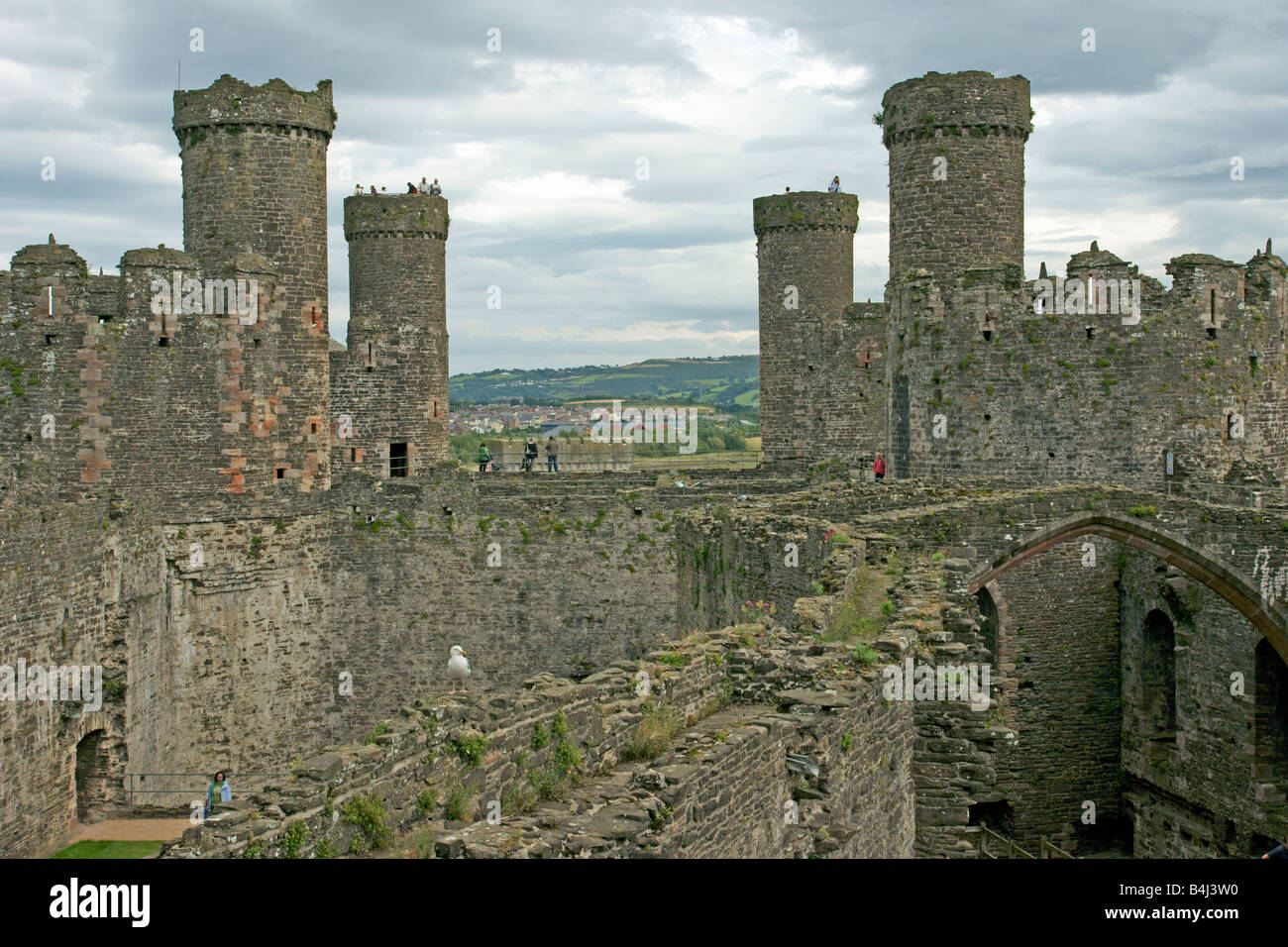 Conwy Castle in North Wales Stock Photo - Alamy