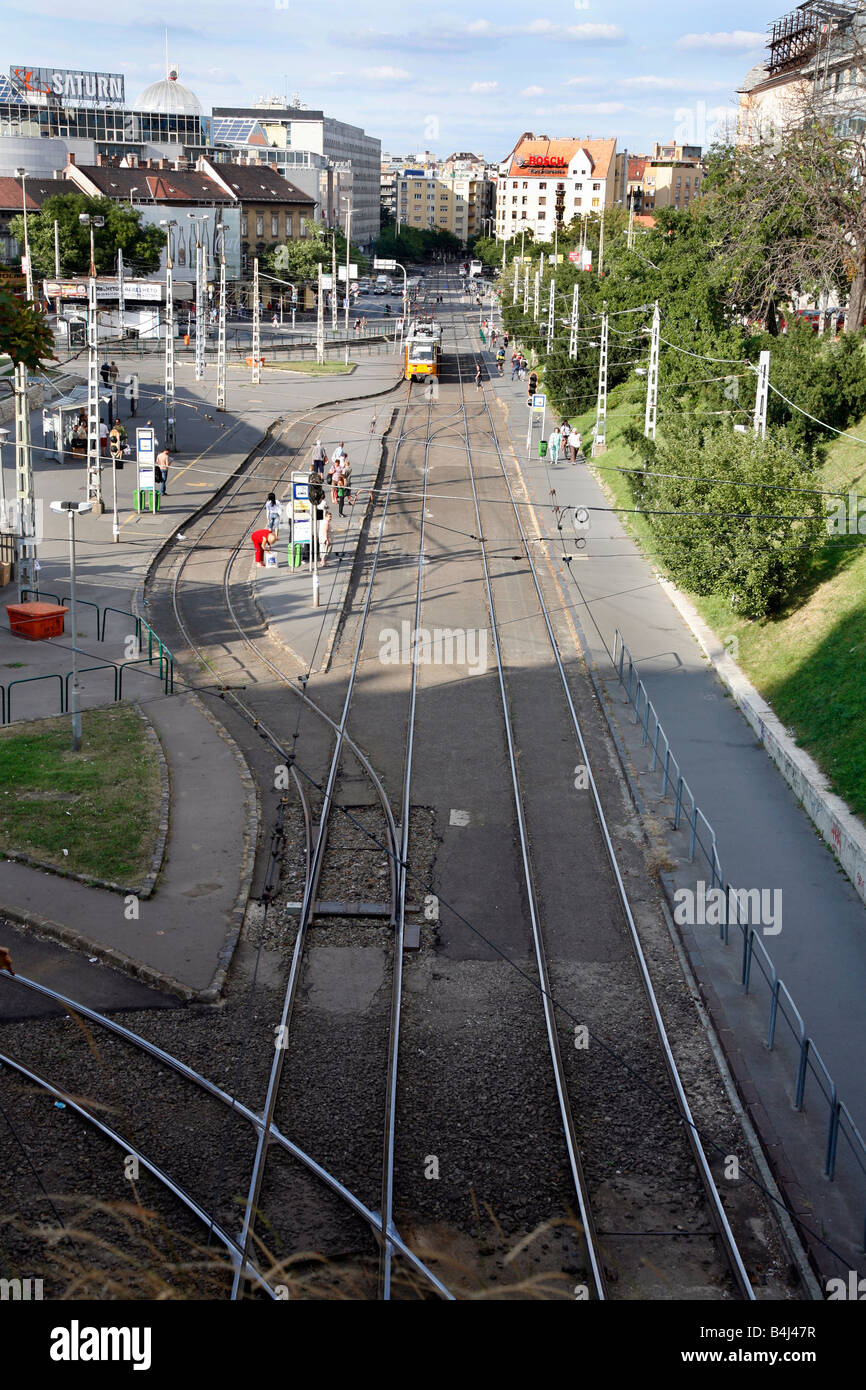 Lines tramlines hi-res stock photography and images - Alamy