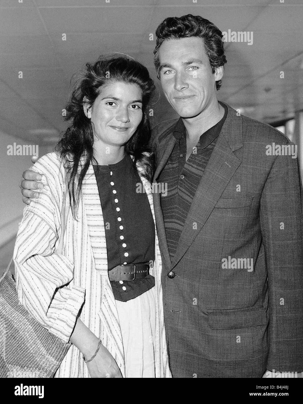 Tamsin Olivier Actress With Fellow Actor Simon Dutton At London Airport ...