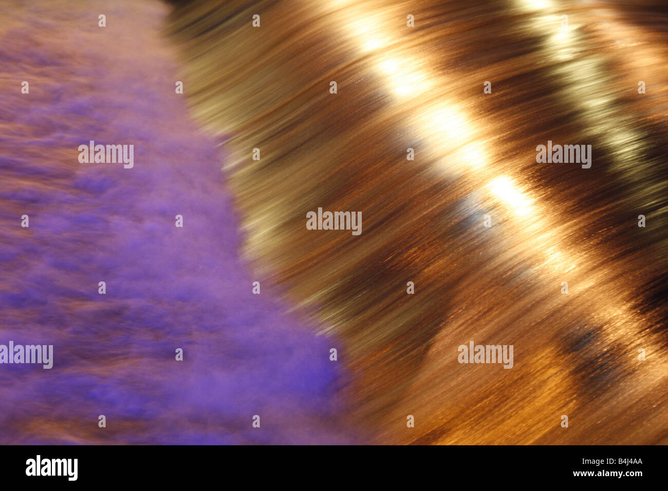 dark colourful fast river waterfall at night Stock Photo - Alamy