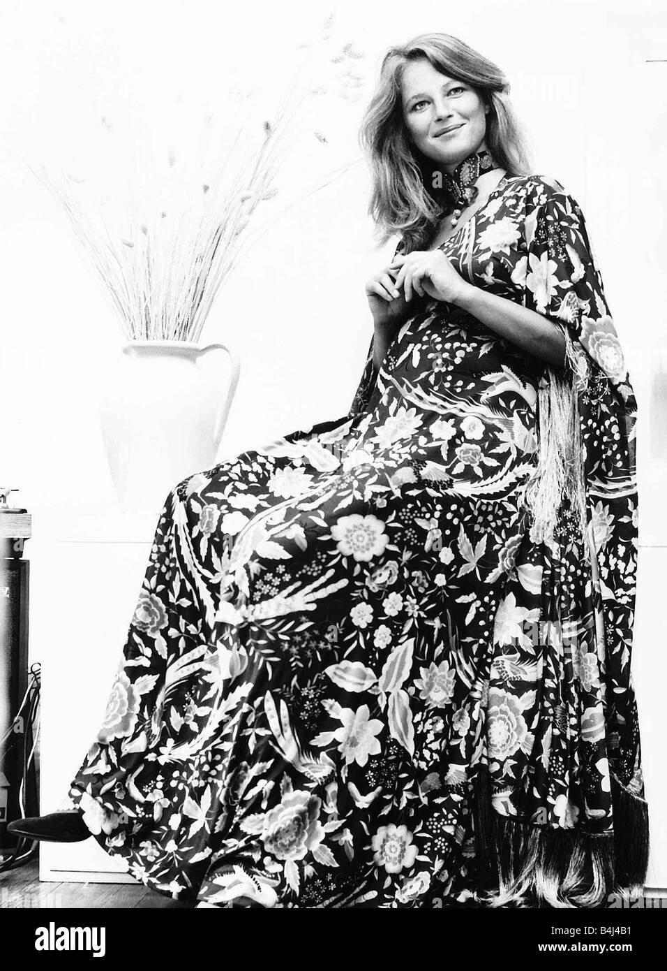 Charlotte Rampling August 1972 an expectant mother relaxing at her ...