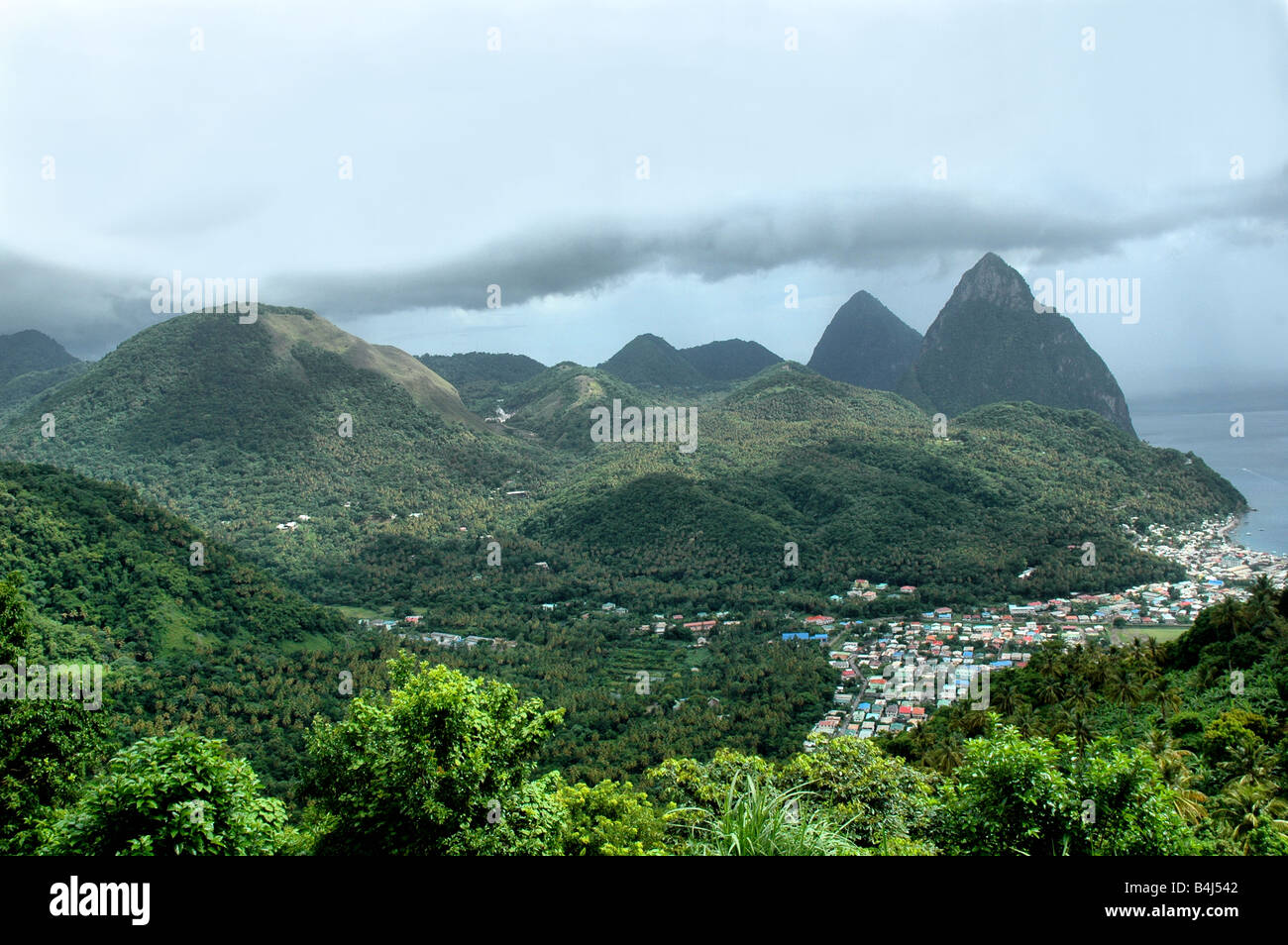 Piton pitons pitons caribbean island hi-res stock photography and ...