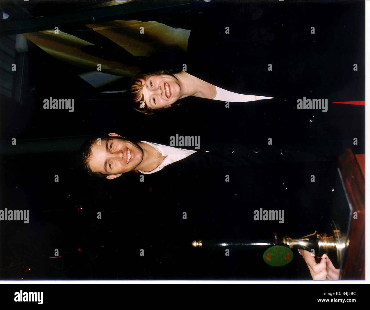 Julia Fawcett with actor Michael Marsden November 1997 Coronation ...