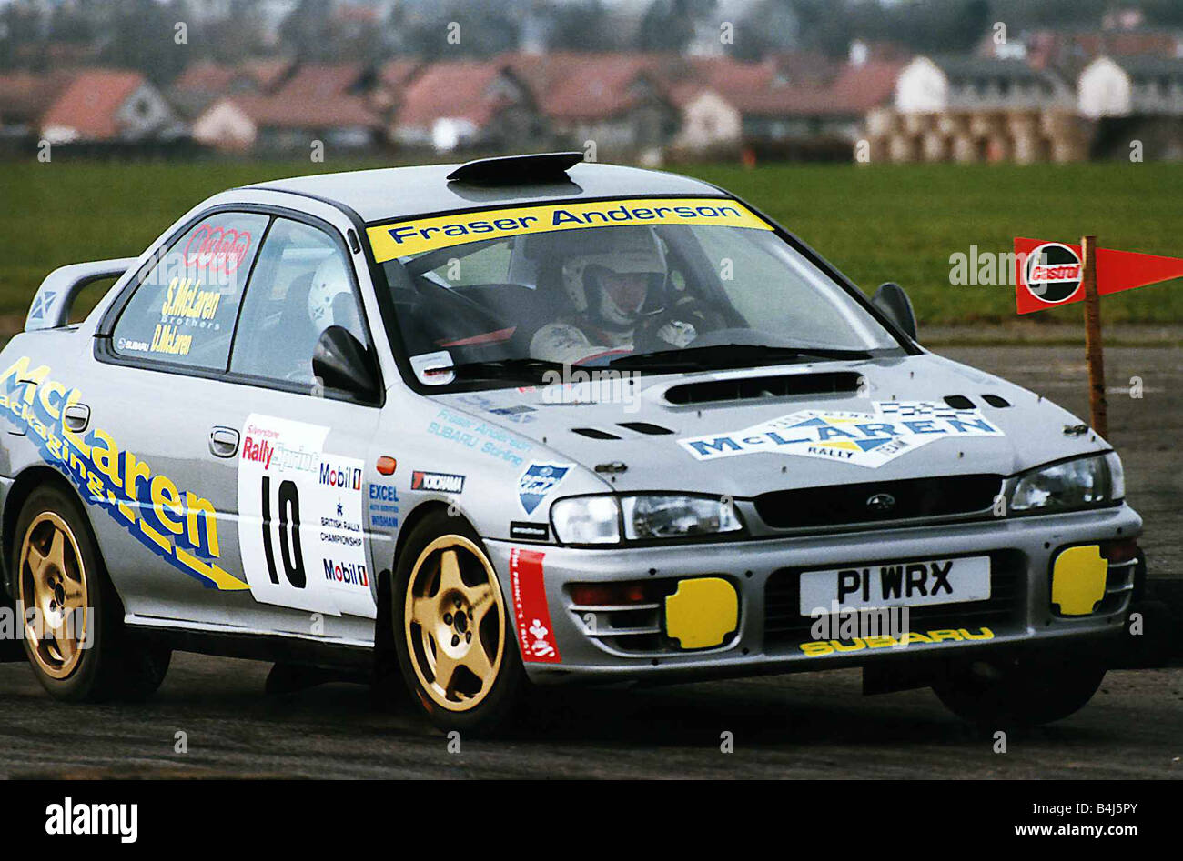 Fraser Anderson rally car May 1998 McLaren Subaru Mobil sponsorship ...