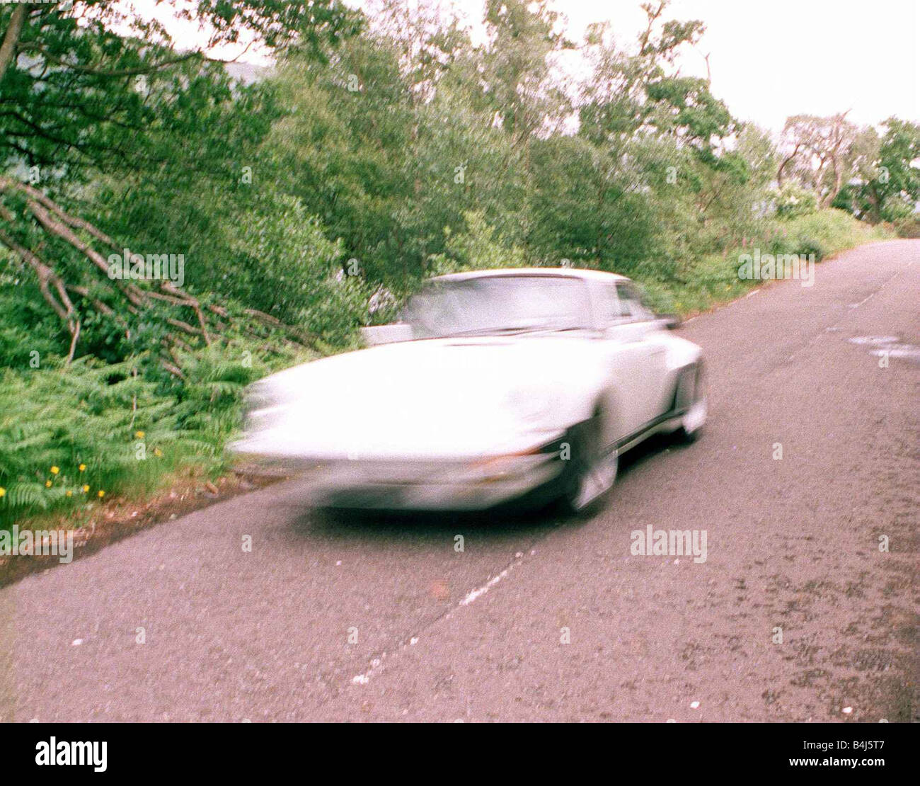 Mike Holloway driving his Porsche June 1998 Stock Photo - Alamy